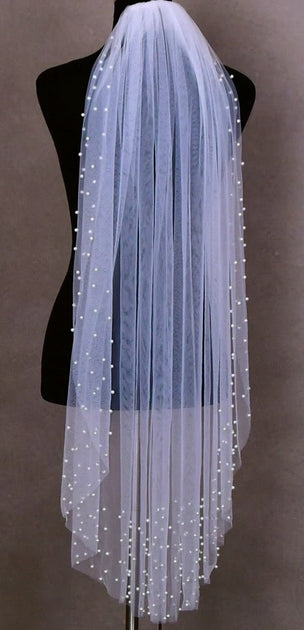 Wedding Pearl Veil – GLAMOUR BRIDE USA