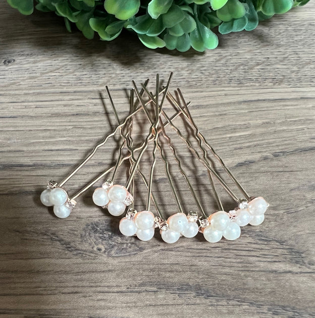 Pearl Wedding hair pin – GLAMOUR BRIDE USA