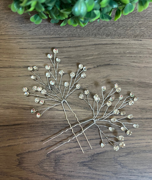 Michelle - Pearl Bridal hair pins – GLAMOUR BRIDE USA