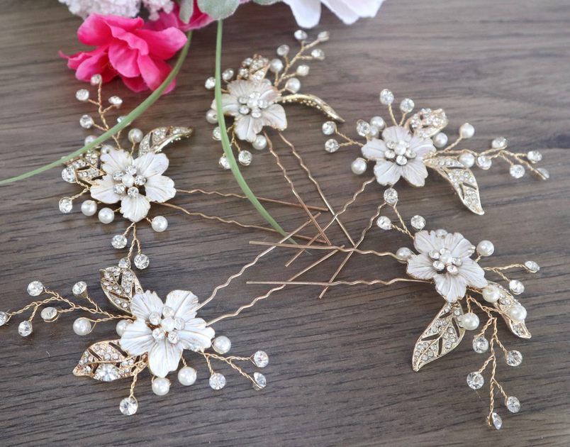 Pearl Wedding hair pin – GLAMOUR BRIDE USA