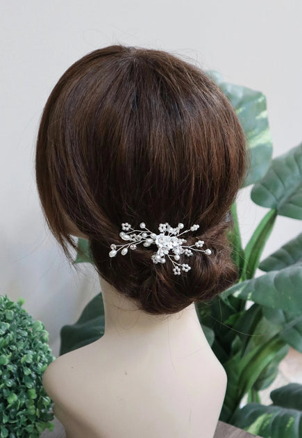 floral Wedding hair pin – GLAMOUR BRIDE USA